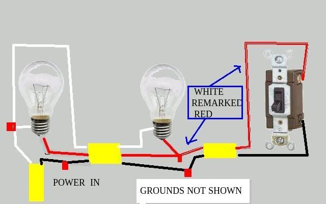 2 light fixtures one switch - DoItYourself.com Community Forums