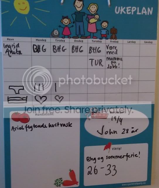 lufte litt.. oppdatert m/bilde av kalender | Babyverden Forum