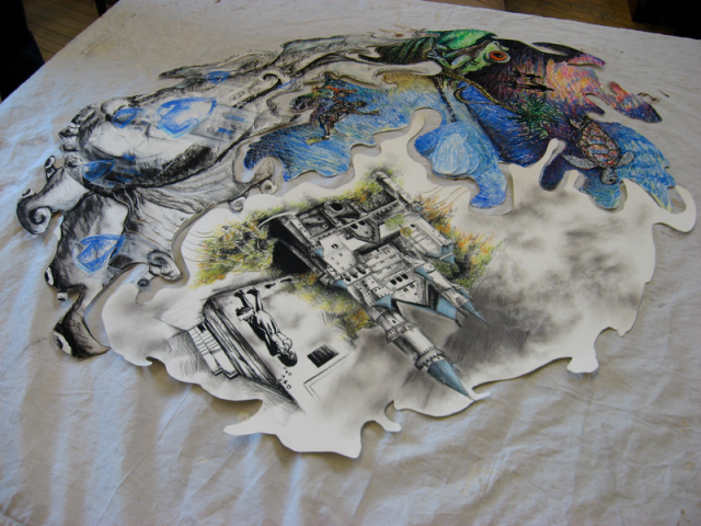 per mare per terras: Spring 2010: Collaborative Maps & Territories Drawing