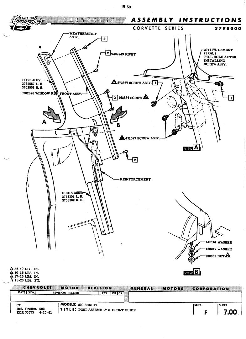 58 Door Diagram - CorvetteForum - Chevrolet Corvette Forum Discussion