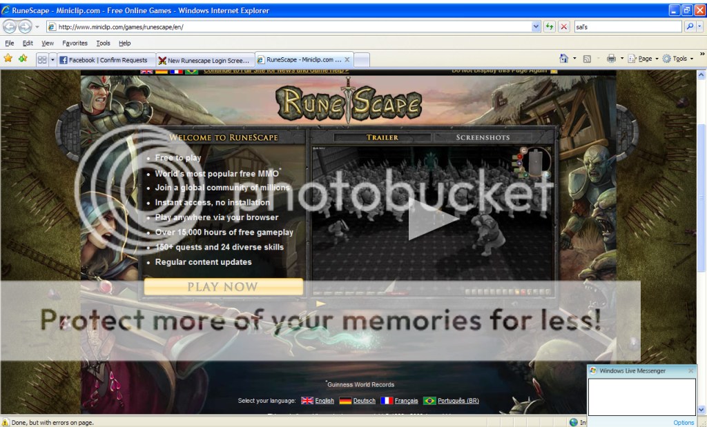 New Runescape Login Screen - General RuneScape Discussion - Sal's ...