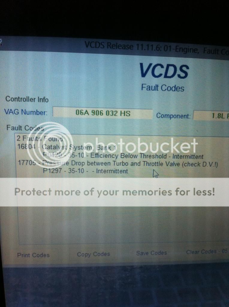 Engine Fault codes | VW Vortex - Volkswagen Forum